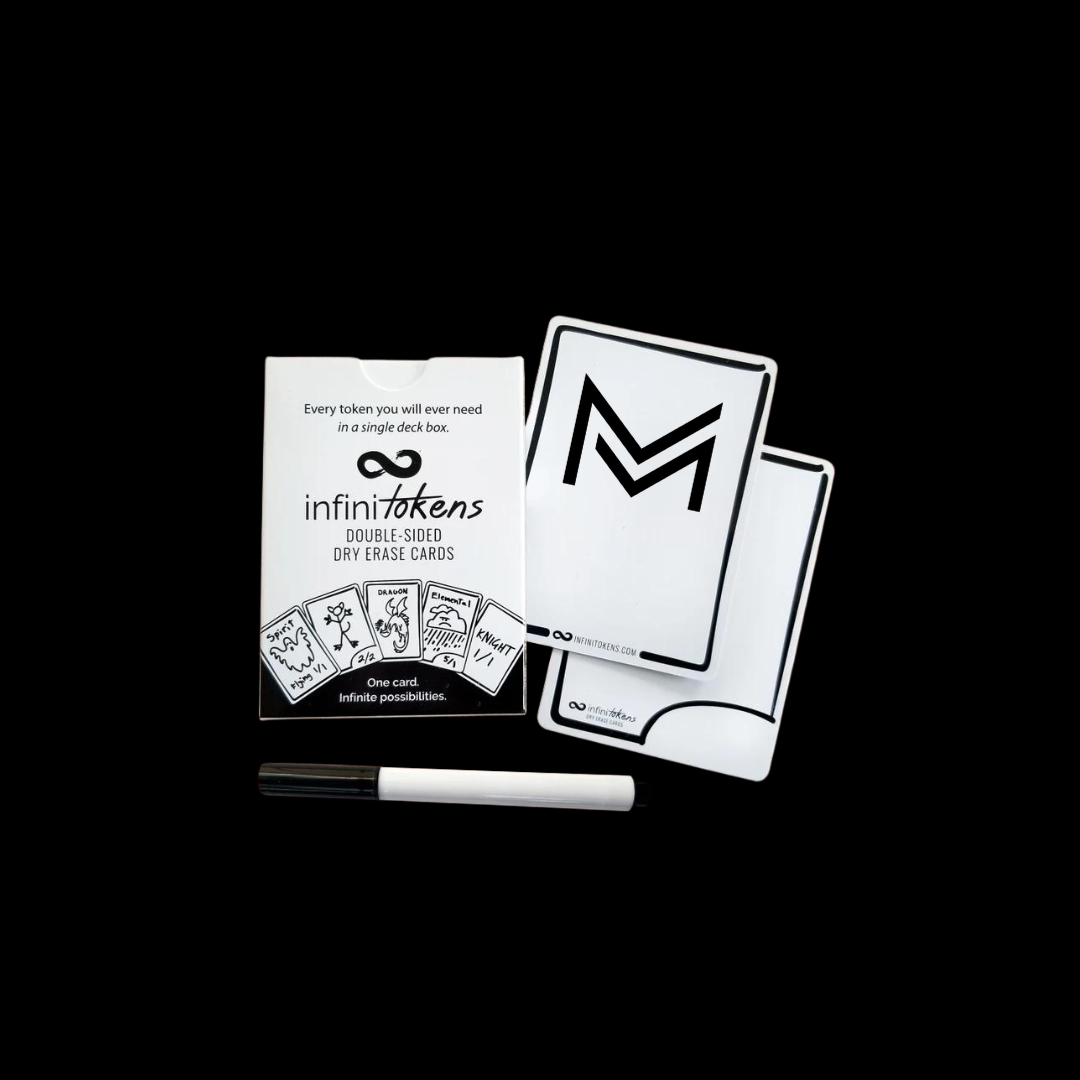 InfiniTokens: Dry Erase Cards/Tokens - 25-Pack (Double-Sided, with mar ...